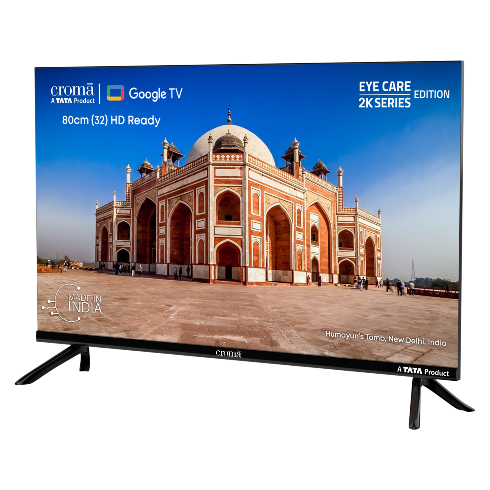 Croma 80 cm 32 inch HD Ready LED Smart Google TV with A Plus Grade Panel